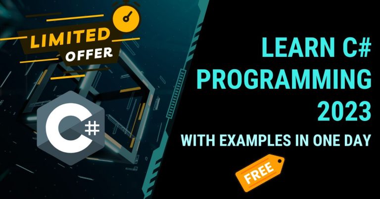 Learn C# Programming 2023 with Examples in ONE DAY - CIGMA Foundation
