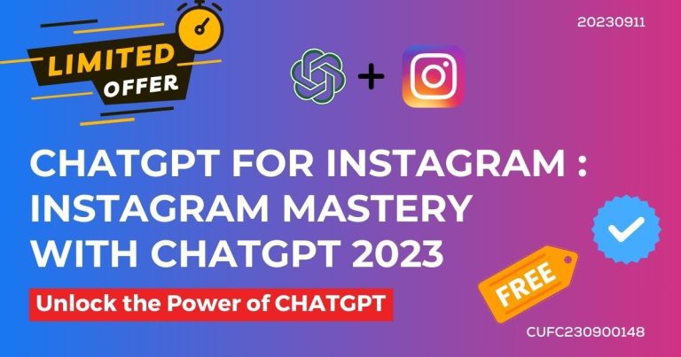 CHATGPT For Instagram : Instagram Mastery with CHATGPT 2023 - CIGMA Foundation