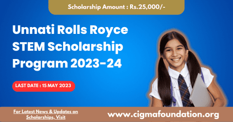 CSR Scholarships (2023-24) - CIGMA Foundation
